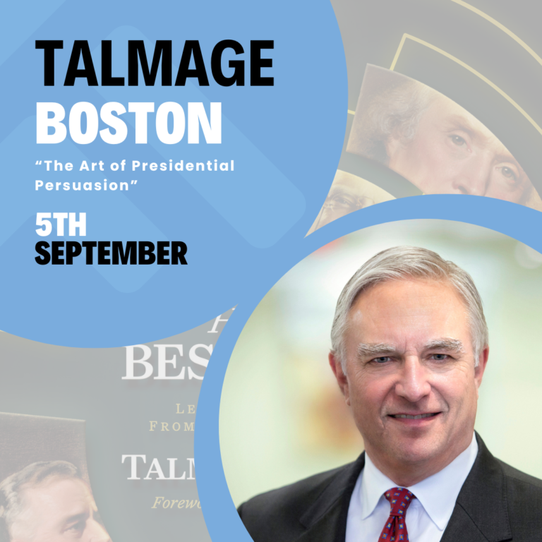 “The Art of Presidential Persuasion” with Talmage Boston • World ...